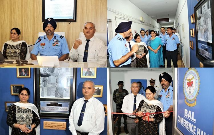 Jammu Air Force station conference hall dedicated to Flt Lt Advitiya ...